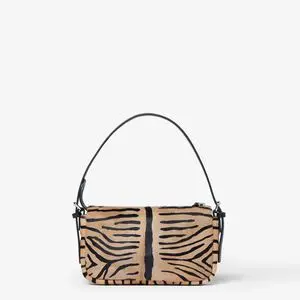 Fendi Zipper Top Small Tiger-print Cavallino Leather Bag